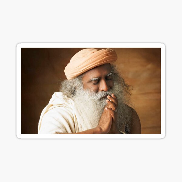 "Sadhguru" Sticker by Raxstar | Redbubble
