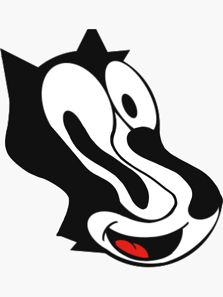 "warped Felix cartoon" Sticker for Sale by Sydneyhedges | Redbubble