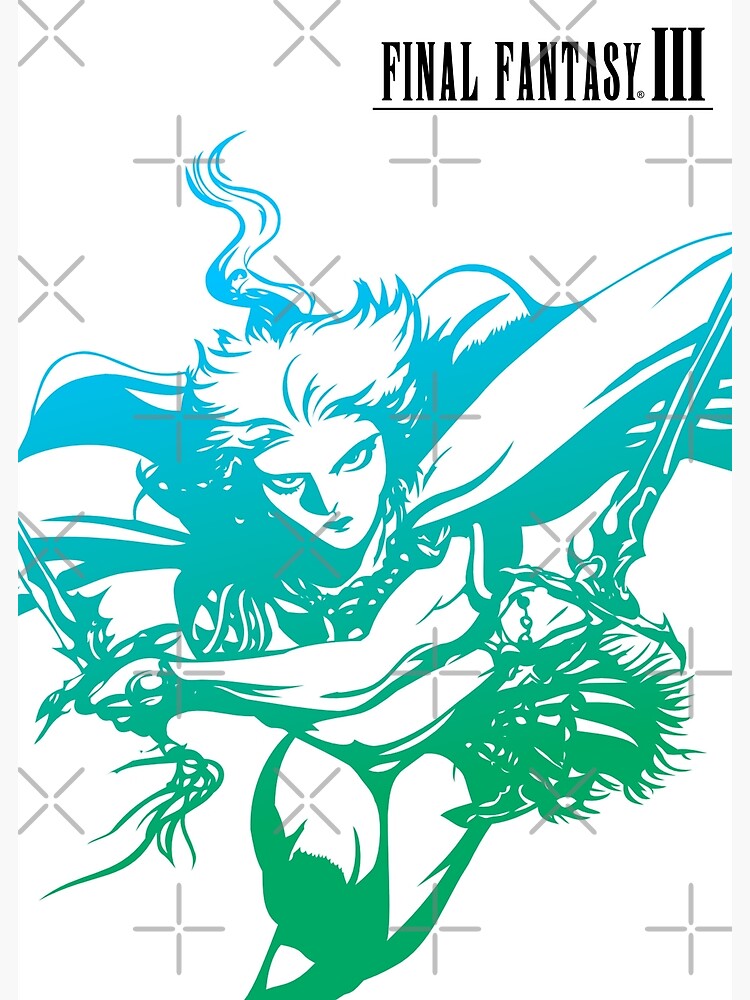 "Final Fantasy III 3" Poster for Sale by ZeWiss | Redbubble
