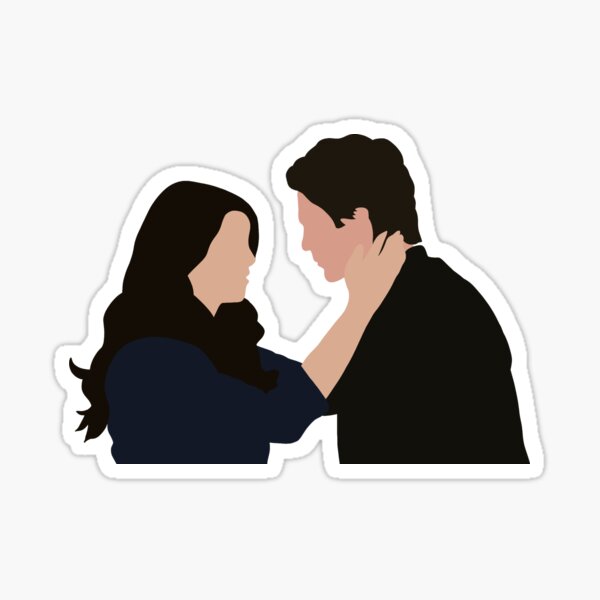 "Delena" Sticker for Sale by alisejdesigns | Redbubble