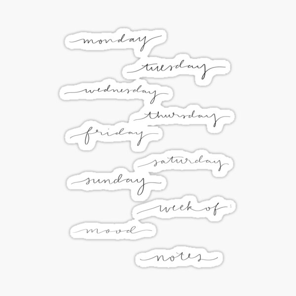 "Bullet Journal Headers" Sticker for Sale by madiaz8 | Redbubble