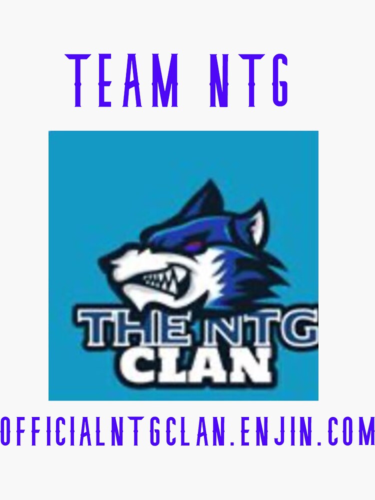 "Official NTG Limited Edition Merch" Sticker by TeamNTG | Redbubble
