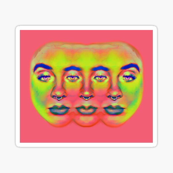 "TRI99 (grounded)" Sticker for Sale by LUMPYART | Redbubble