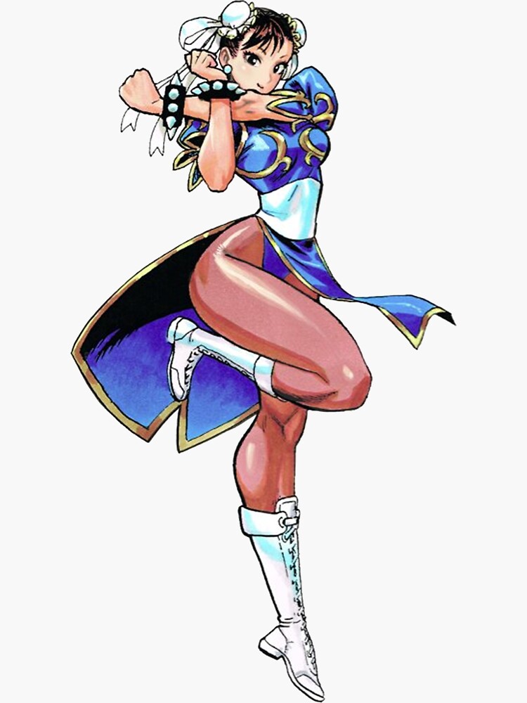 Chun Li Sticker For Sale By Neezukoart Redbubble