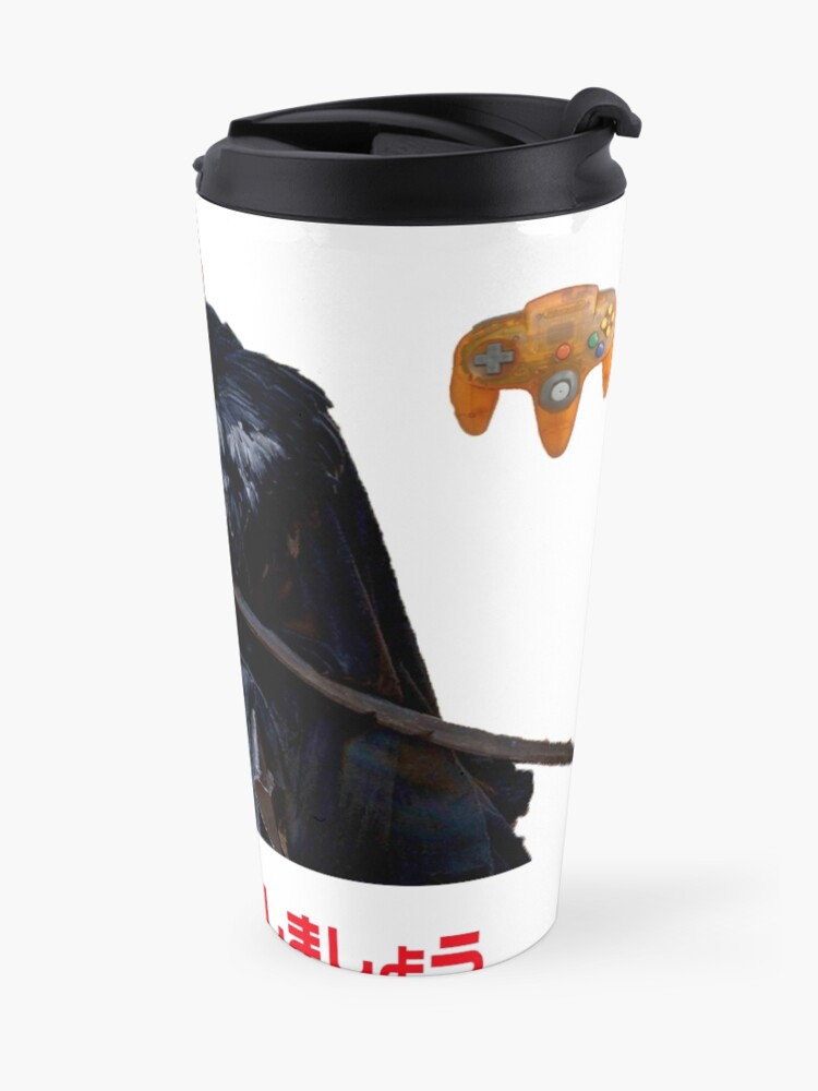 "Aesthetic - CBBC Raven Vaporwave N64 Roman Bust" Travel Mug by Titoli ...