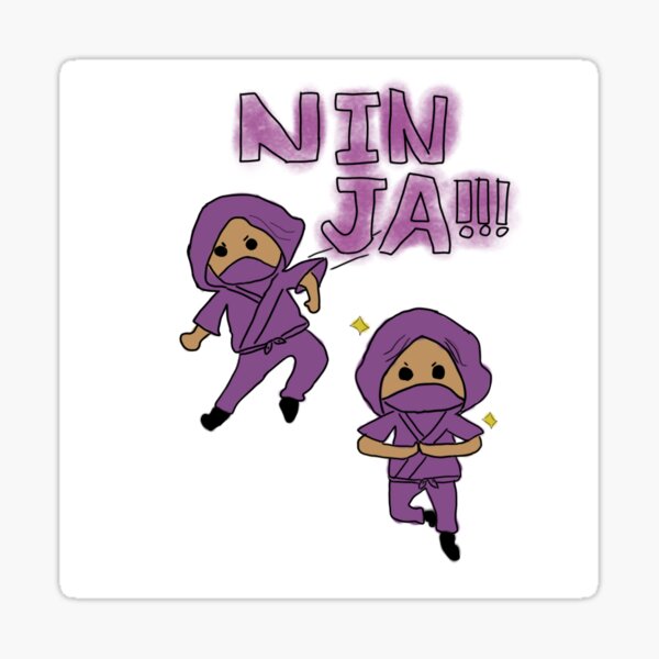 "Cute ninja ready for battle!!!" Sticker for Sale by Xpexialgamer456 ...
