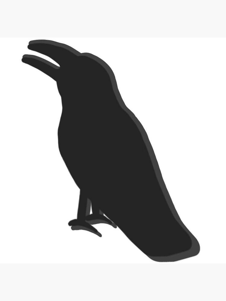 "Crow Silhouette with Shadow" Art Print for Sale by CamelCorruption ...
