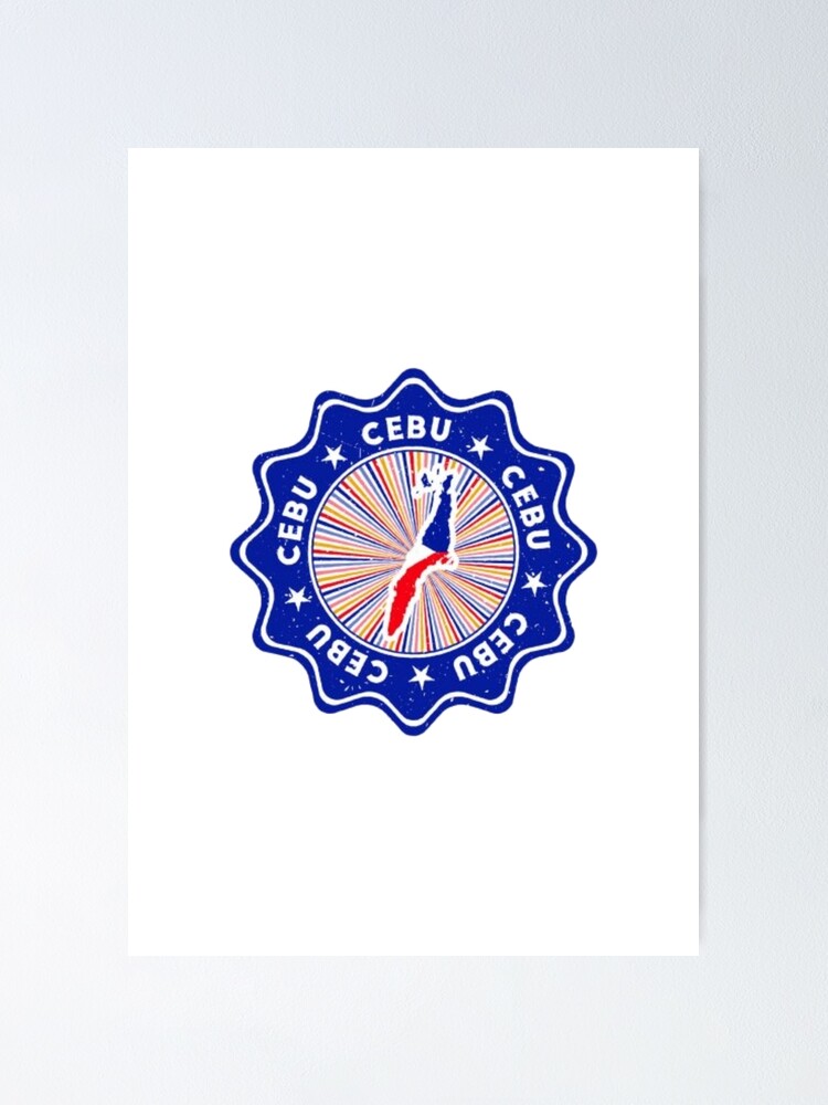 "Cebu Map" Poster by Diogo88 | Redbubble