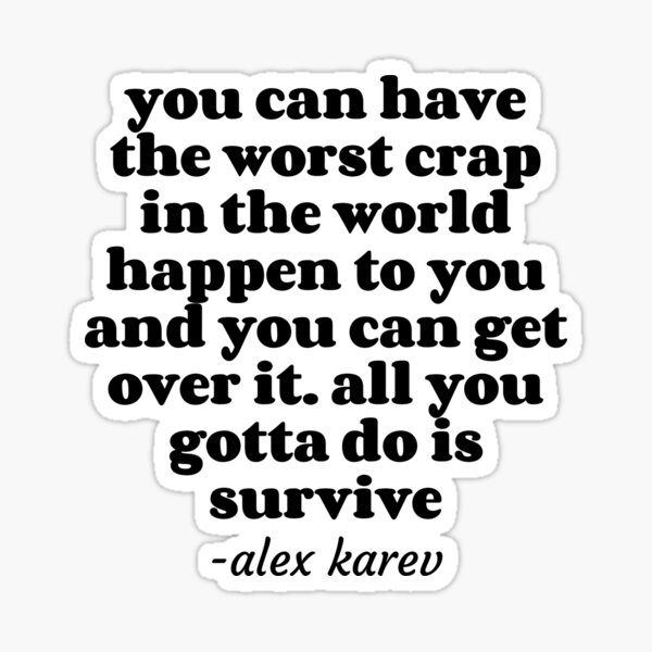 "alex karev quote greys anatomy" Sticker for Sale by shop-lilbit ...