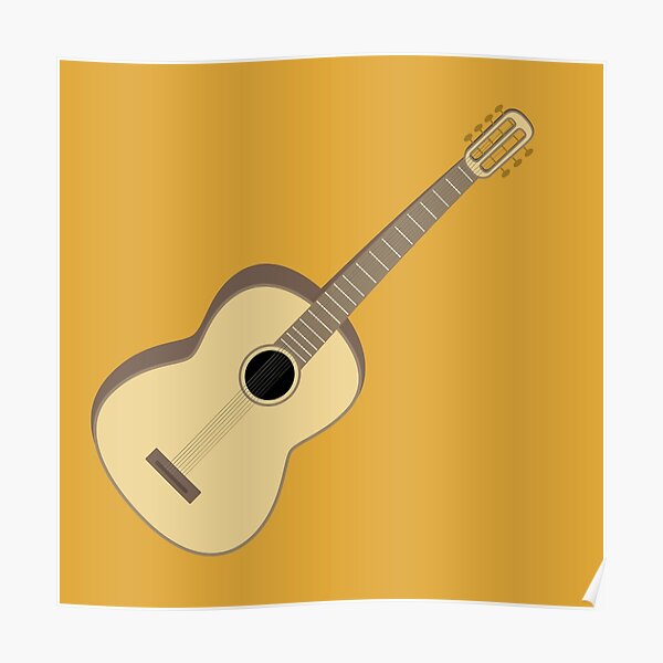"Seven-String Acoustic Guitar" Poster by brainthought | Redbubble