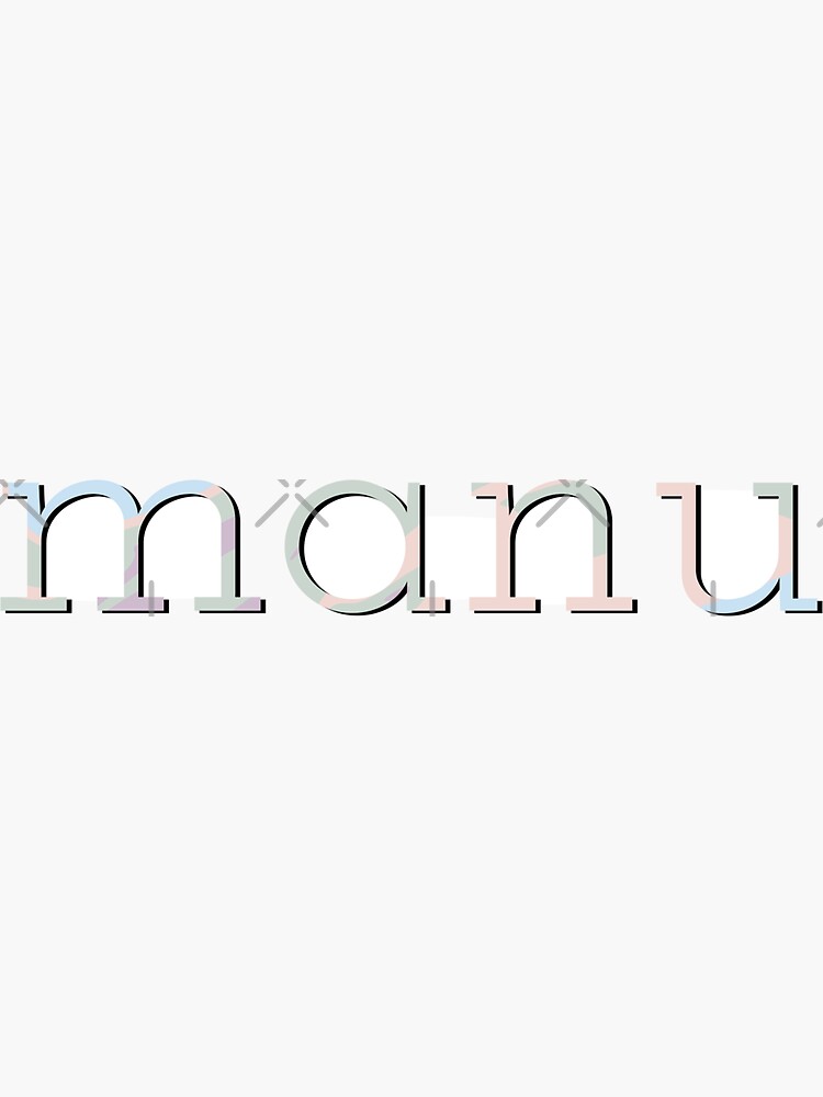 "Custom Name “Manu” in Pastel Colors" Sticker for Sale by Itsellac25 ...