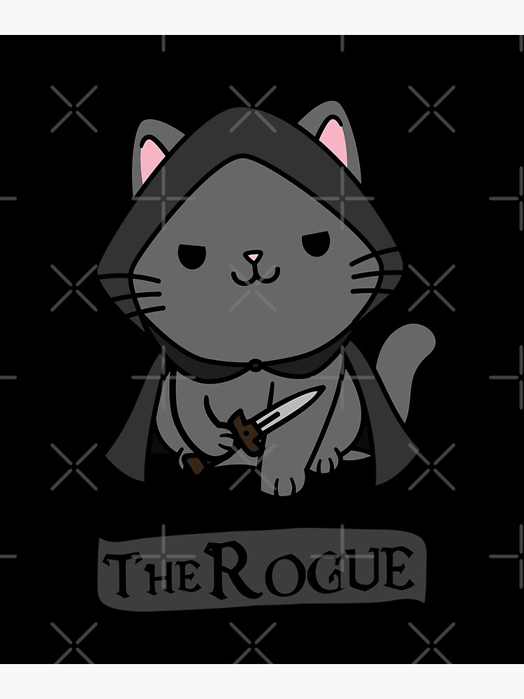"The Rogue DnD Cat" Photographic Print by Mariamr | Redbubble