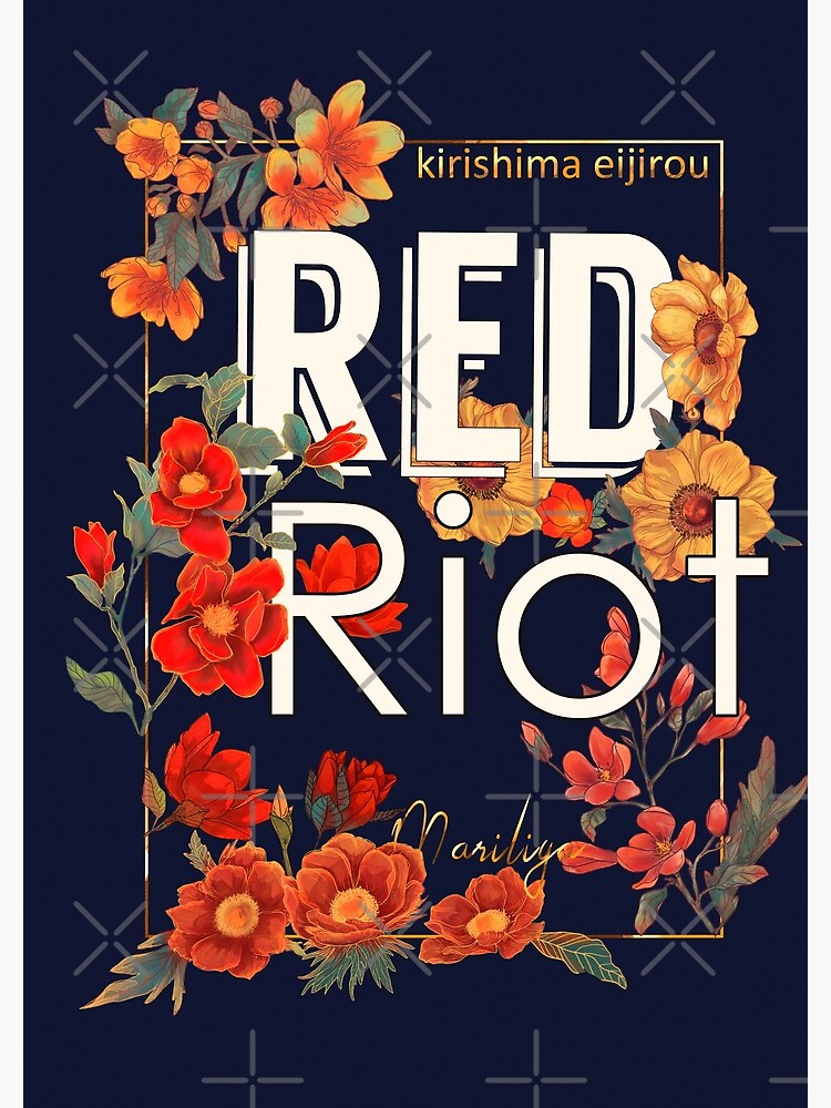 "Red riot - floral " Spiral Notebook for Sale by Mari-Firefly | Redbubble