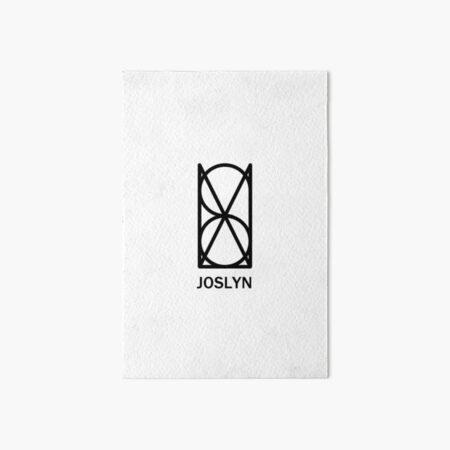 "Joslyn Name Logo" Art Board Print for Sale by NerdyNook | Redbubble