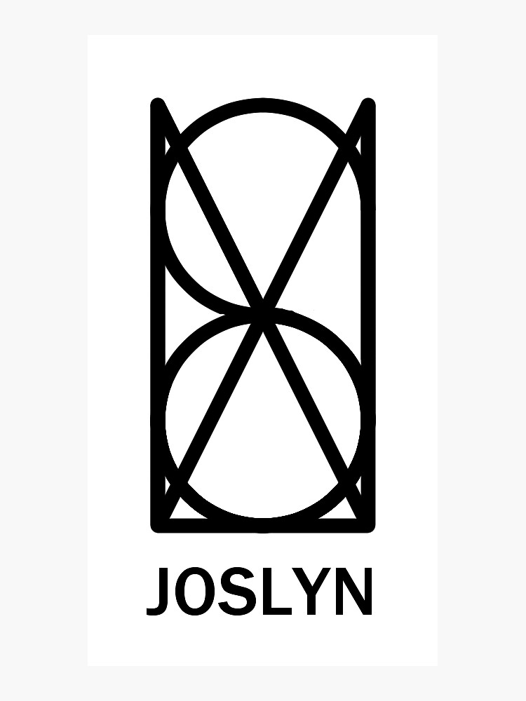 "Joslyn Name Logo" Sticker for Sale by NerdyNook | Redbubble