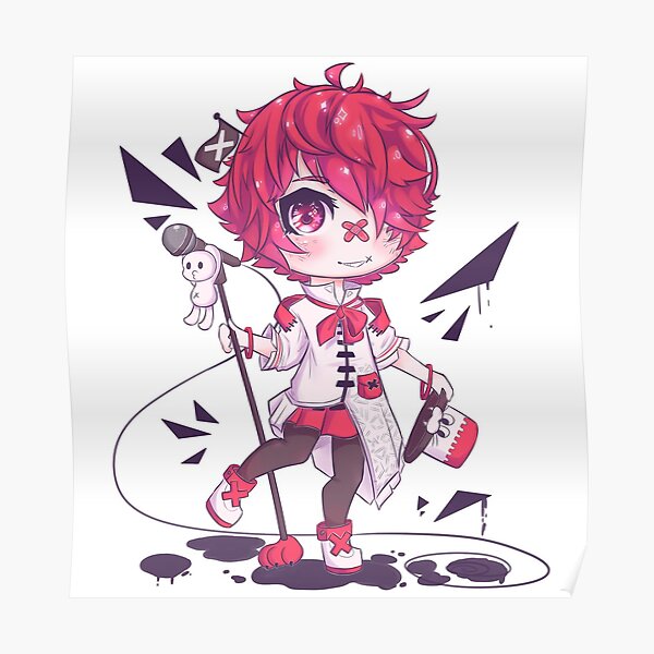 "Vocaloid Fukase Chibi with Microphone" Poster for Sale by Devsies ...