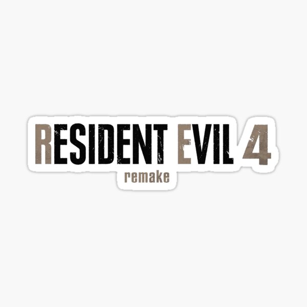 "Resident Evil 4 Remake Logo" Sticker for Sale by MammothTank | Redbubble