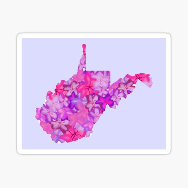 "Floral West Virginia" Sticker for Sale by rachelbelle | Redbubble