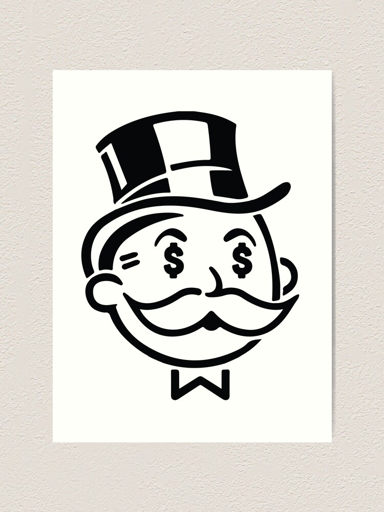 "Mr. Monopoly Man Graffiti Art Design Money Man" Art Print for Sale by ...