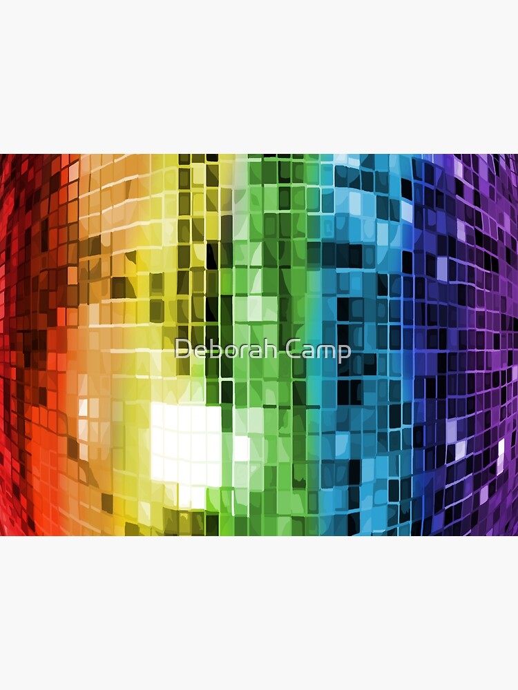 "Rainbow Disco Ball Pattern" Poster for Sale by Deborah Camp | Redbubble