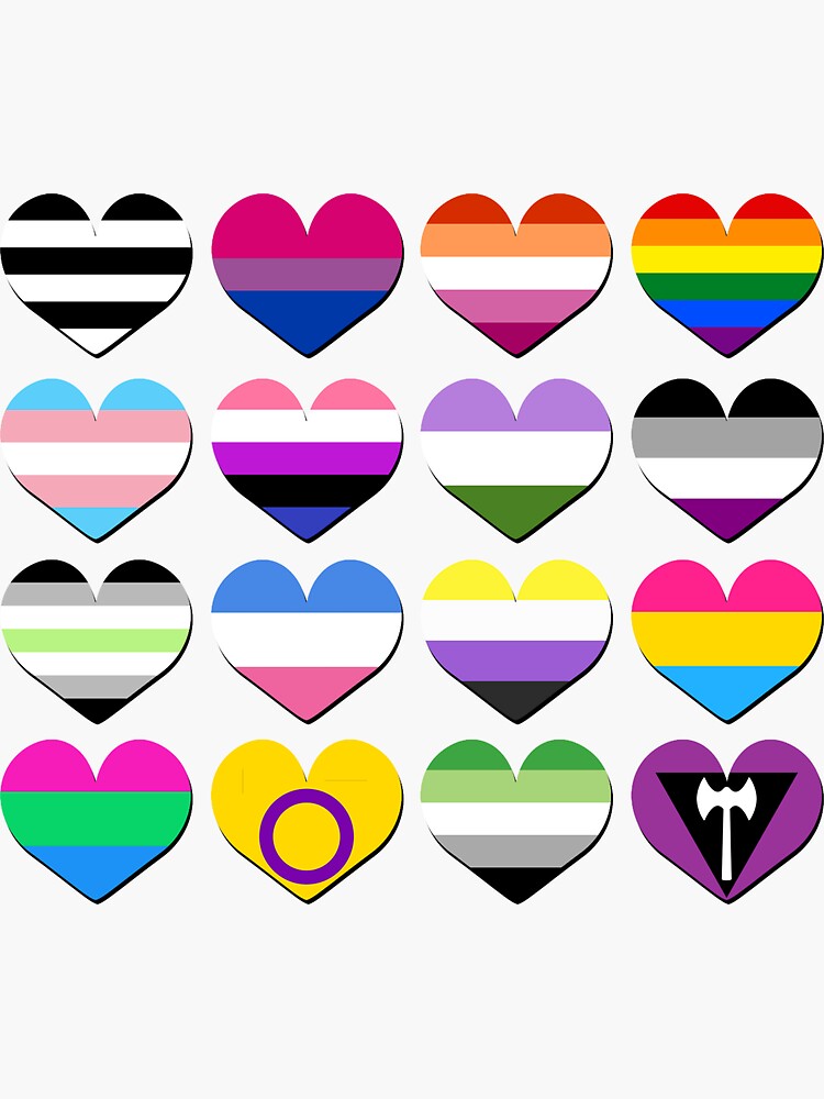 "LGBT Pride and Heterosexual Flags" Sticker for Sale by Tamarage ...