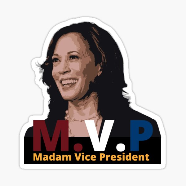 "Kamala Harris MVP, Madam Vice President" Sticker for Sale by ...