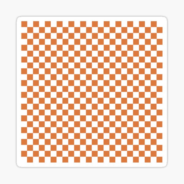 "Amber Glow and White Check Coloured Pattern - Chequered, Checkered ...