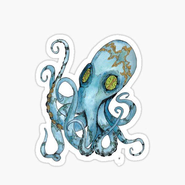 "Octo" Sticker for Sale by zeuslightart | Redbubble