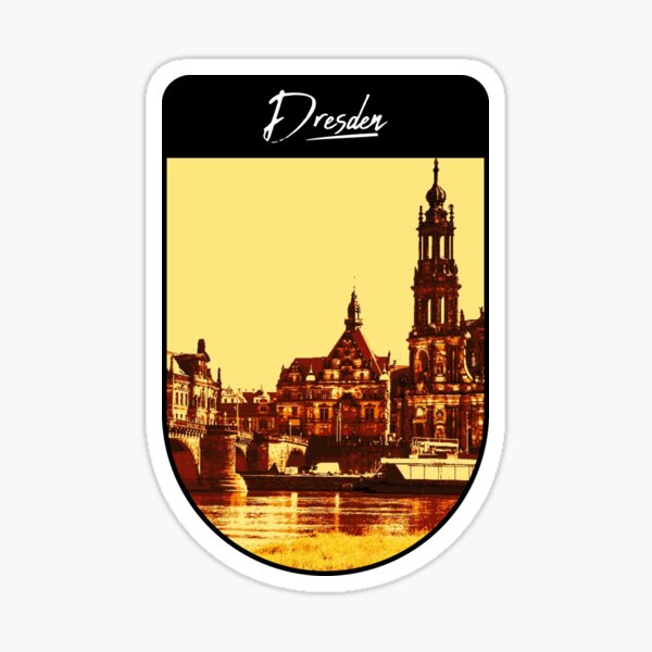 "Dresden" Sticker for Sale by DesignerTravel | Redbubble