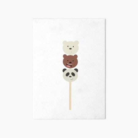 "We Bare Bears Dango " Art Board Print for Sale by ViolettLight | Redbubble