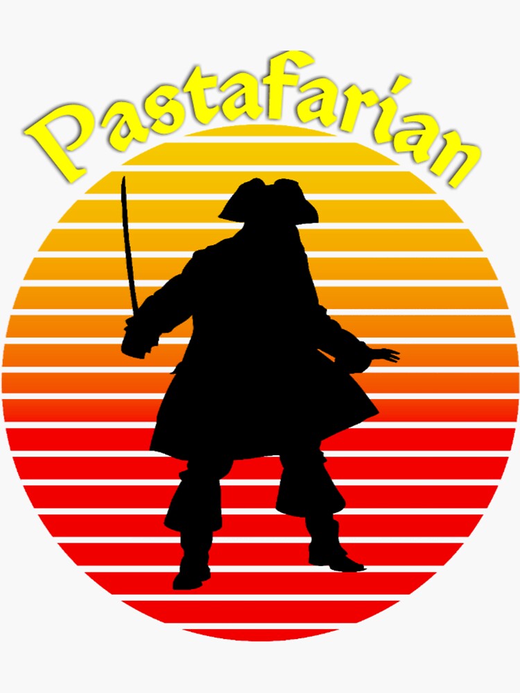 "Pastafarian" Sticker for Sale by Aronrocker | Redbubble
