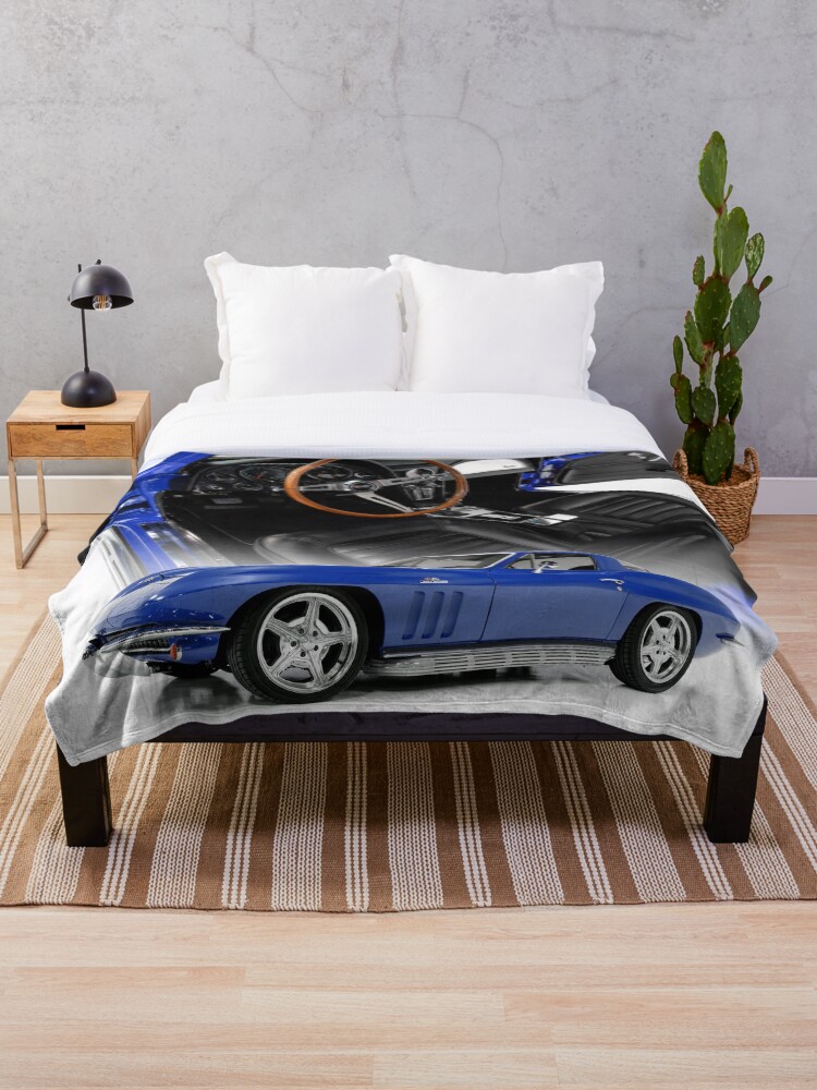 "1966 Chevrolet Corvette" Throw Blanket for Sale by - speedNbeauty ...