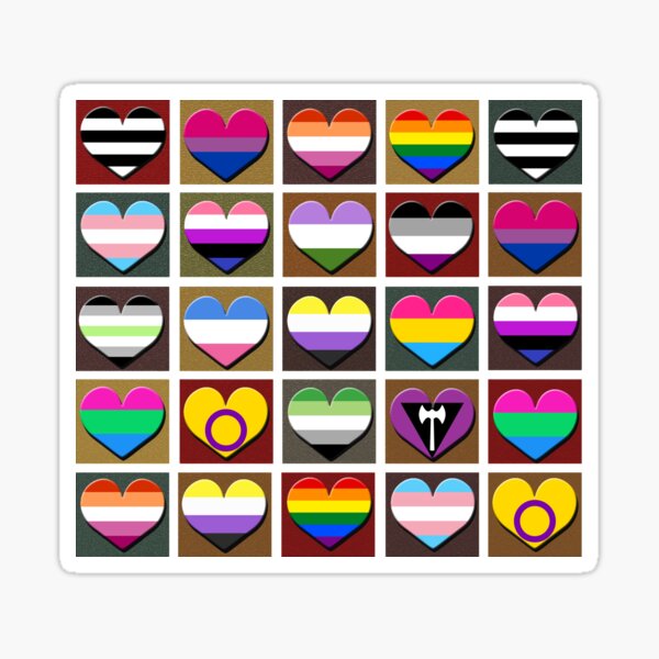 "LGBT Pride and Heterosexual Flags" Sticker for Sale by Tamarage ...