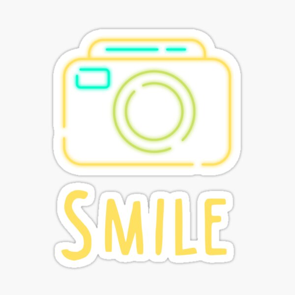 "Cute Camera Design" Sticker for Sale by The90sClothing | Redbubble