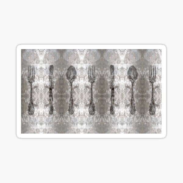"CUTLERY" Sticker by EDDESIGNFORFUN | Redbubble