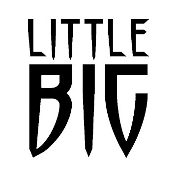 "Little Big Logo Black" Sticker for Sale by KMGraphics99 | Redbubble