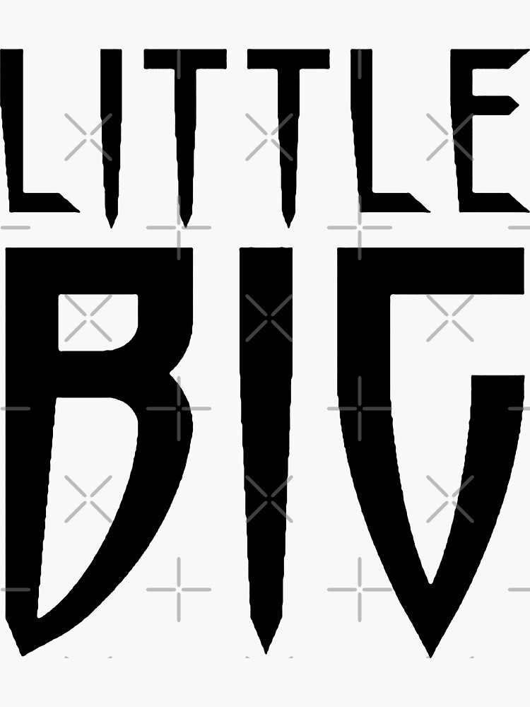 "Little Big Logo Black" Sticker for Sale by KMGraphics99 | Redbubble