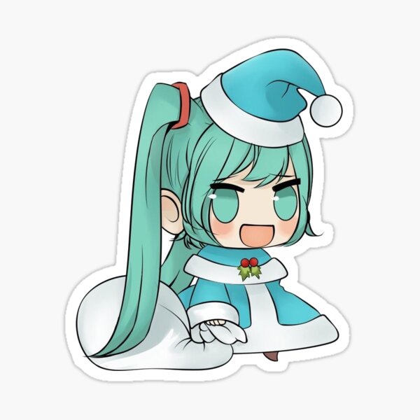 "Padoru Hatsune Miku" Sticker by jimmyrussels | Redbubble