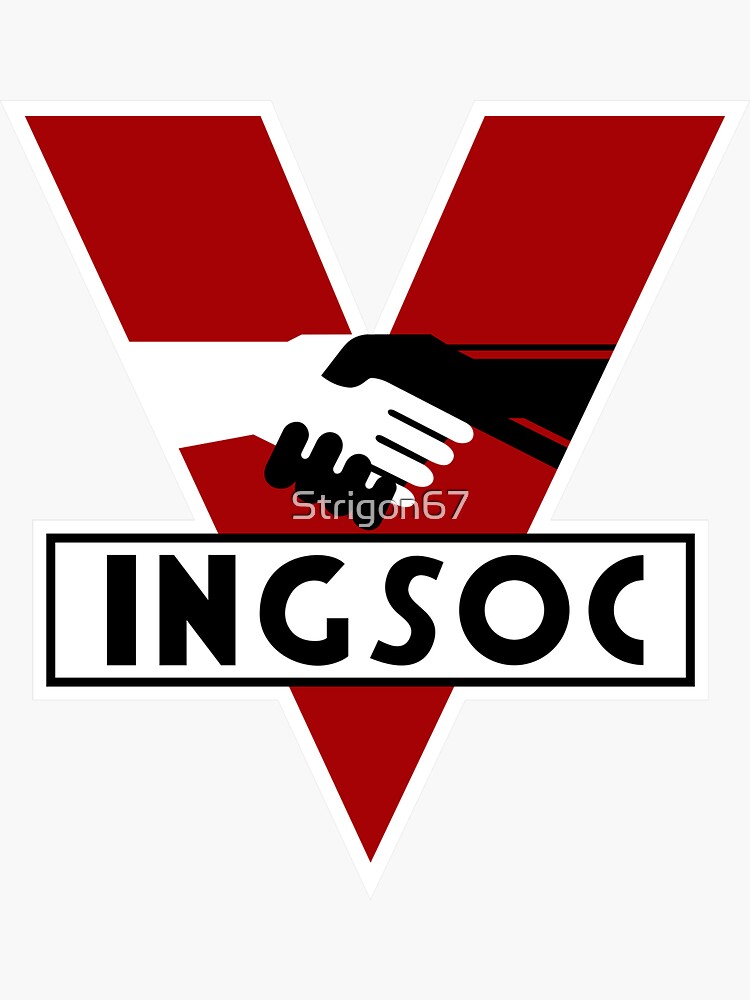 "INGSOC" Sticker for Sale by Strigon67 | Redbubble