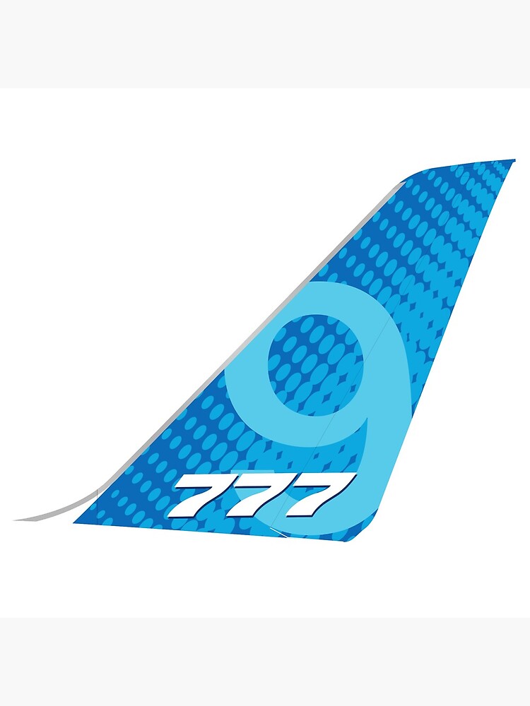 "Boeing 777-9x House Livery Tail" Photographic Print for Sale by ...