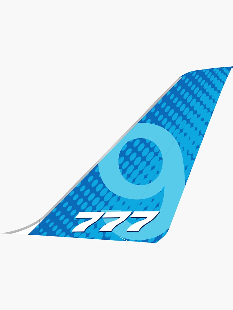 "Boeing 777-9x House Livery Tail" Sticker for Sale by stickermaster31 ...