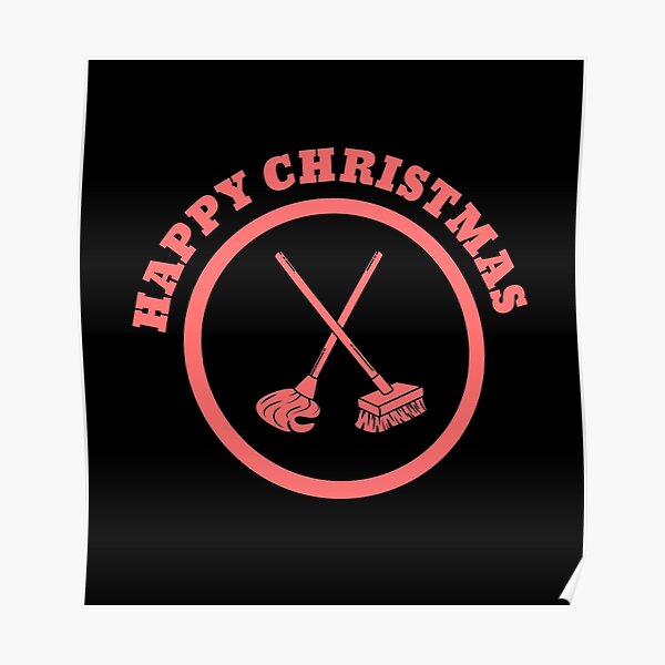 "Happy cleaners christmas" Poster for Sale by Gastore | Redbubble