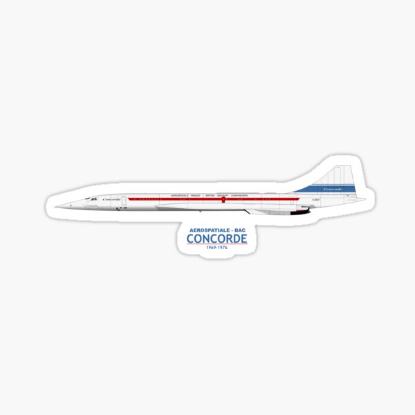 "Concorde 002 G-BSST" Sticker by SteveHClark | Redbubble