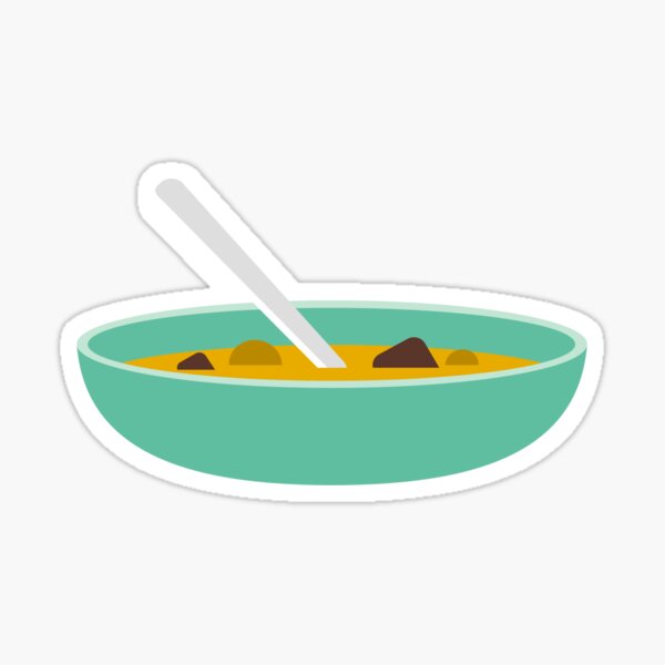 "Plate of soup" Sticker for Sale by vlaboratory | Redbubble