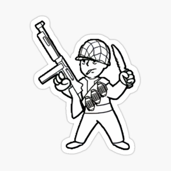 "Grunt" Sticker for Sale by WarGear | Redbubble