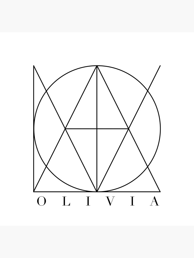 "Olivia Name Logo " Art Print for Sale by LittleLuxShop | Redbubble