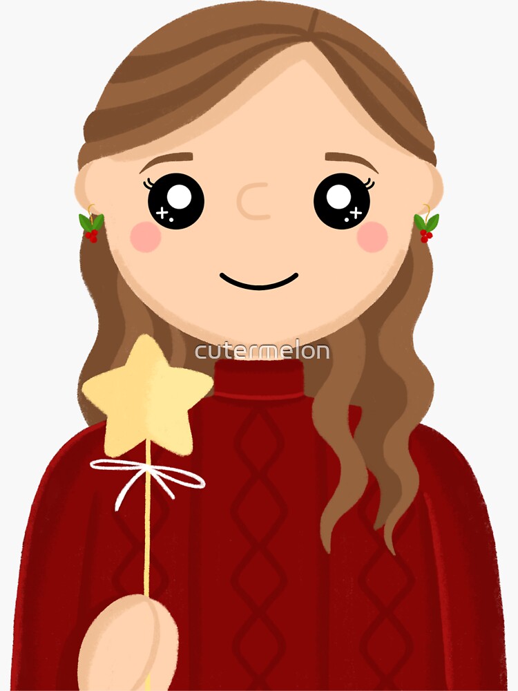 "The Office Pam Beesly Christmas" Sticker by cutermelon | Redbubble