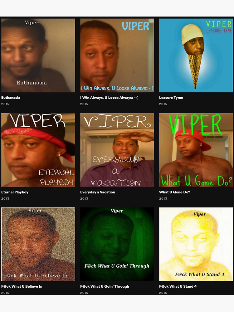 "Viper the Rapper 3x3" Sticker for Sale by moyst | Redbubble