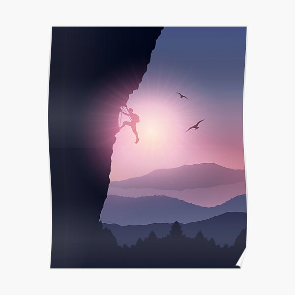 "Ascent at Sunrise" Poster for Sale by wazoosi | Redbubble
