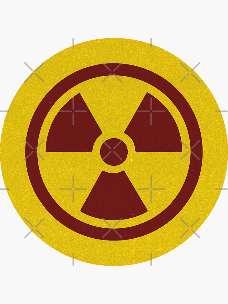 "Radiation Sign Sticker Design" Sticker by stickertopic | Redbubble